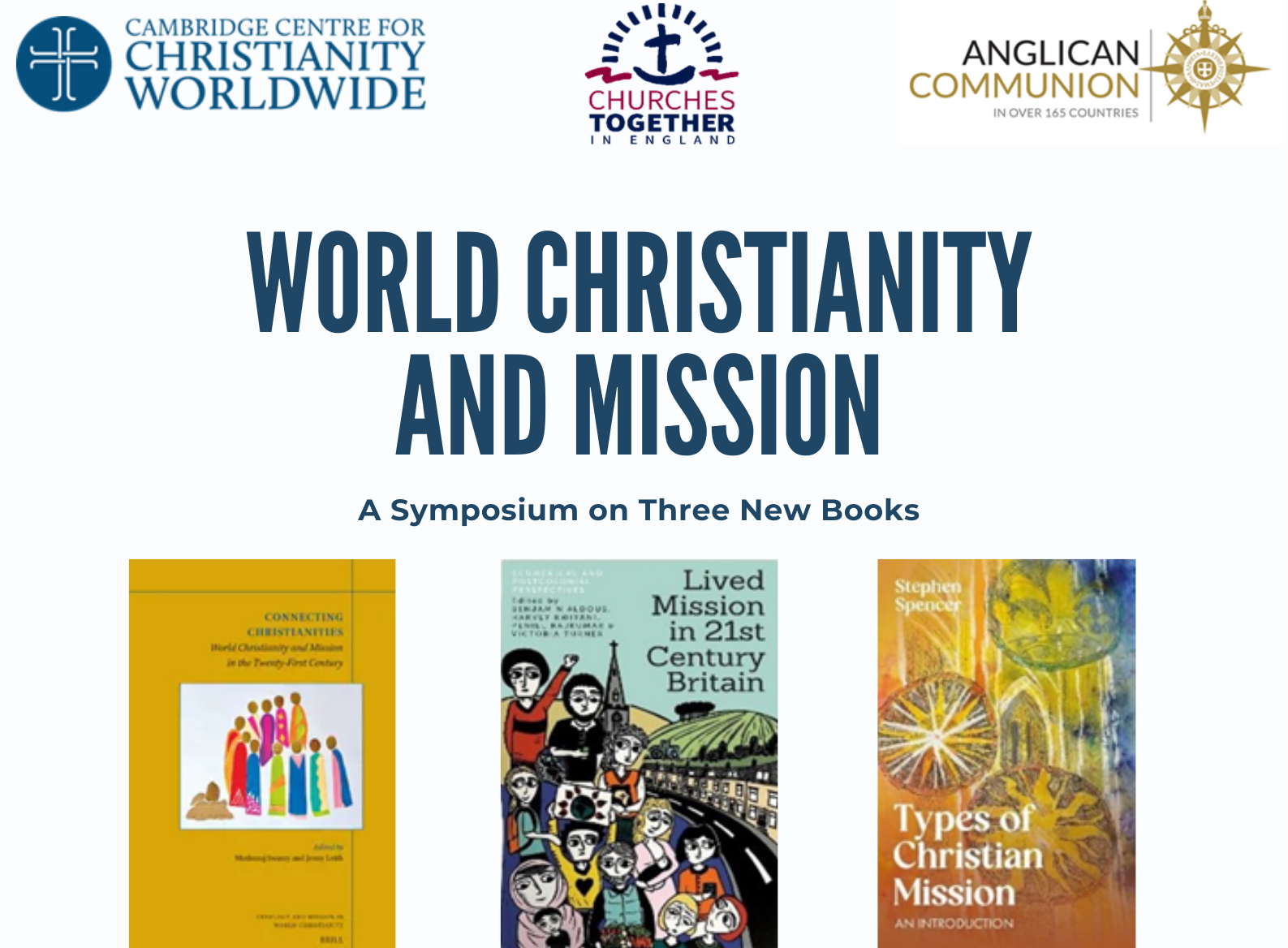 World Christianity and Mission: A Symposium on Three New Books, Friday ...